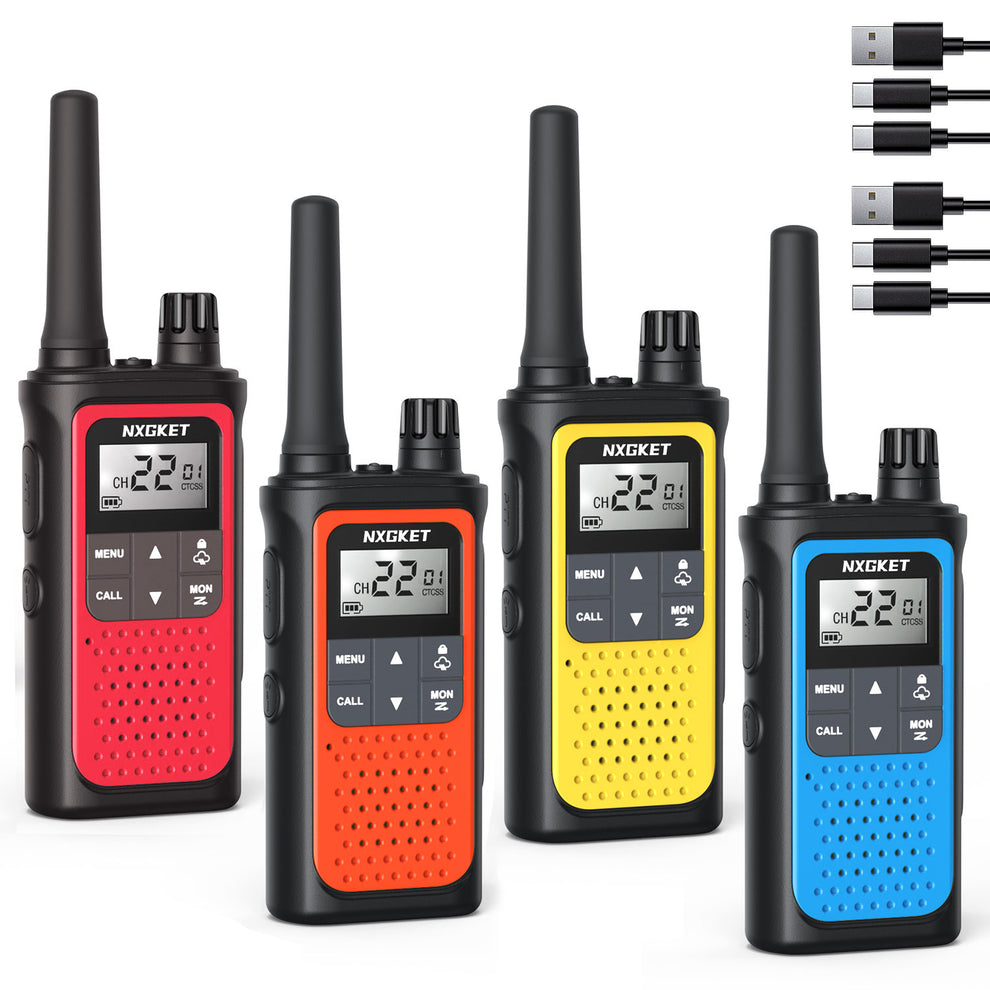 Walkie Talkies Long Range, NXGKET Rechargeable 2 Way Radio for Kids Ad